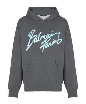 Balmain Printed Logo Hoodie
