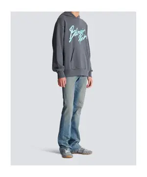 Balmain Printed Logo Hoodie