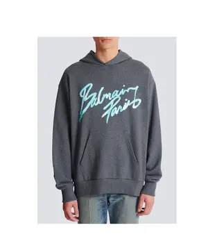 Balmain Printed Logo Hoodie
