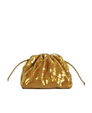 Bottega Veneta Sequin Embellished Ruched Crossbody Bag