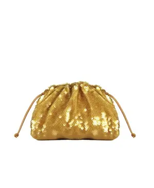 Bottega Veneta Sequin Embellished Ruched Crossbody Bag