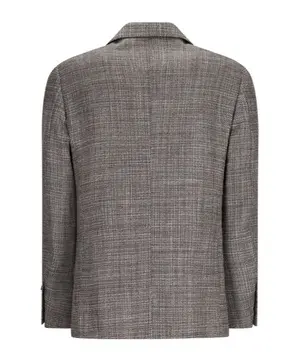 LARDINI Patch-pocket Blazer - Gray