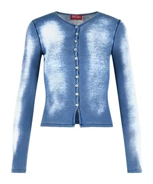 DIESEL® Diesel Gabriel Washed Ribbed T-Shirt Light Blue