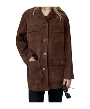 ARMA Long-sleeved Casual Jacket With Button Closure And Multiple Pockets - Brown