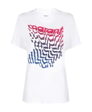 Isabel Marant Étoile Logo Printed Crewneck T-shirt
