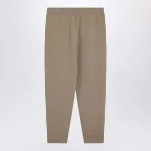 Burberry Knitted Cashmere Blend Jogging Pants With Equestrian Knight Design