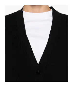 LARDINI Buttoned V-neck Sleeveless Cardigan