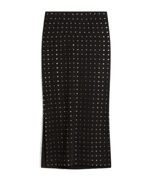 Sportmax All-over Embellished Midi Skirt