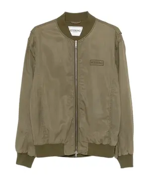 Iceberg Regular-fit Jacket With Zip Fastening And Ribbed Trims