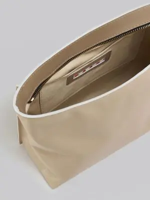 Marni Clutch With Leather Ring And Logo