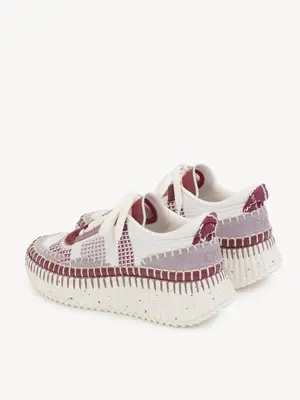 Chloé Nama Lace-up Sneakers - White