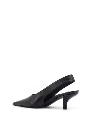 TOTEME Slingback Pointed Toe Pumps - Black
