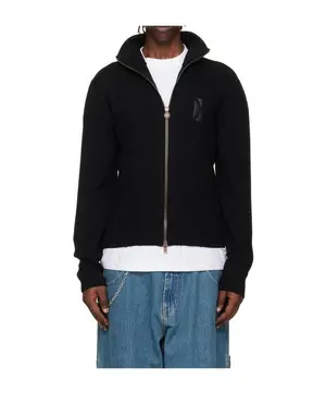 Vetements Logo Patch Zip-up Jacket