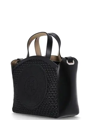 Karl Lagerfeld Small Perforated-logo Tote Bag