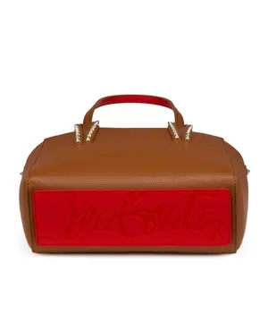 CHRISTIAN LOUBOUTIN Studded Small Shoulder Bag - Brown