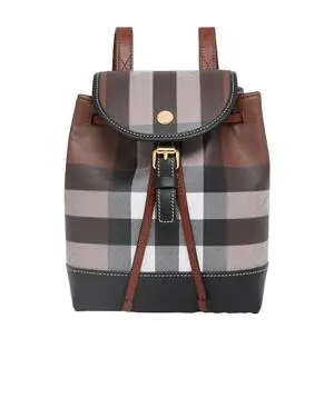 Burberry Check Printed Micro Backpack - Multicolor