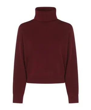 Brunello Cucinelli Roll Neck Knitted Jumper - Brown