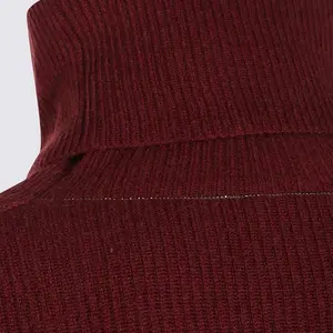 Brunello Cucinelli Roll Neck Knitted Jumper - Brown