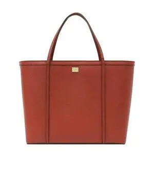 Dolce & Gabbana Logo Detail Tote Bag - Reddish-brown