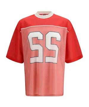 Moschino Mesh Panelled Crewneck T-shirt - Red