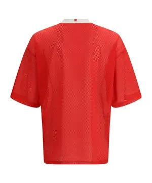 Moschino Mesh Panelled Crewneck T-shirt - Red