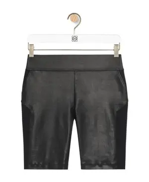 Loewe Stretch Cycling Shorts In Nappa Leather