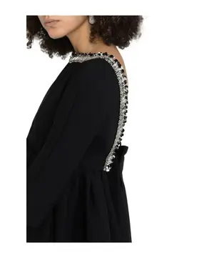Prada Embellished Collar Babydoll Dress