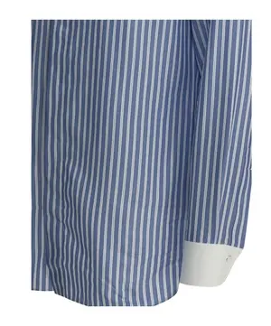 TOM FORD Long Sleeve Striped Shirt - Blue