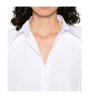 TOTEME Curved Hem Raglan-sleeved Shirt - White