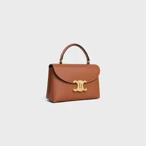 Celine Teen Nino Bag In Supple Grained Calfskin - Tan