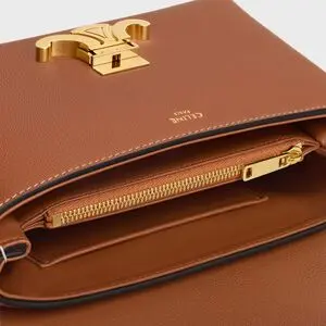 Celine Teen Nino Bag In Supple Grained Calfskin - Tan