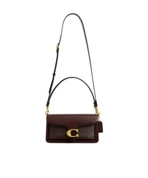 COACH Signature Hardware Shoulder Bag - B4/maple Maple