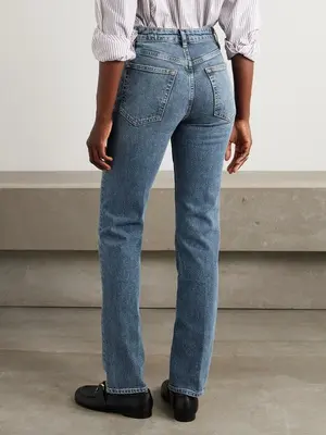 FRAME The Ruler High-rise Slim-leg Jeans