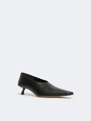 Sportmax Nappa Leather Pumps With Foldable Back
