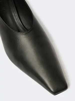 Sportmax Nappa Leather Pumps With Foldable Back