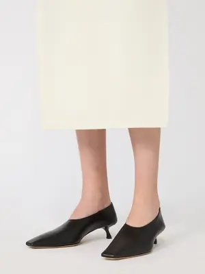 Sportmax Nappa Leather Pumps With Foldable Back