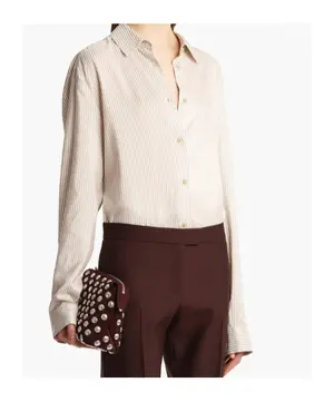 Khaite Striped Long Sleeve Shirt
