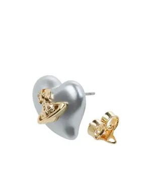 VIVIENNE WESTWOOD Heart Shaped Earrings - Gray