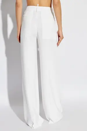 Dsquared2 Logo Plaque Wide-leg Trousers