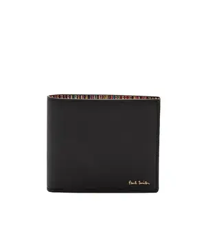 Paul Smith Signature Stripe Interior Billfold Wallet - Black