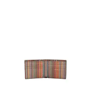 Paul Smith Signature Stripe Interior Billfold Wallet - Black