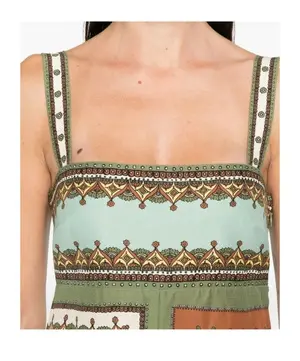 ALEMAIS Geometric Print Long Dress