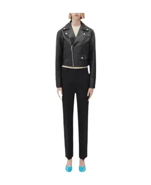 Bottega Veneta Logo Leather Jacket