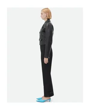 Bottega Veneta Logo Leather Jacket