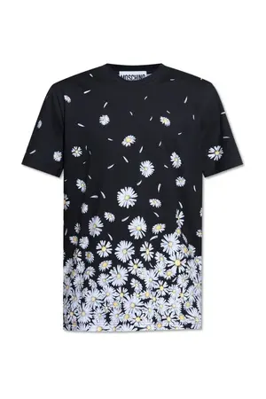Moschino Floral Printed Crewneck T-shirt