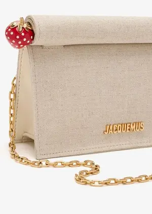 Jacquemus Logo Plaque Clutch Bag
