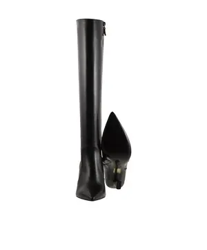 STUART WEITZMAN Vinnie Leather Knee High Boots - Black