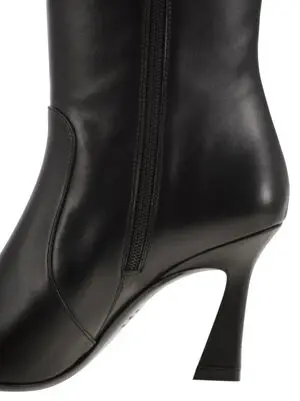 STUART WEITZMAN Vinnie Leather Knee High Boots - Black