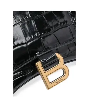Balenciaga Embossed Logo Plaque Chain Wallet
