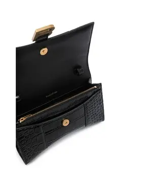 Balenciaga Embossed Logo Plaque Chain Wallet